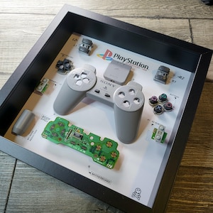 Ps1 Controller Shadowbox Display Frame Classic Retro Gaming Perfect for ...