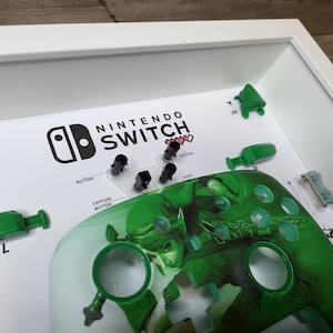 Shadowbox Diorama for Switch Controller Green Wall Decor Game Room ...