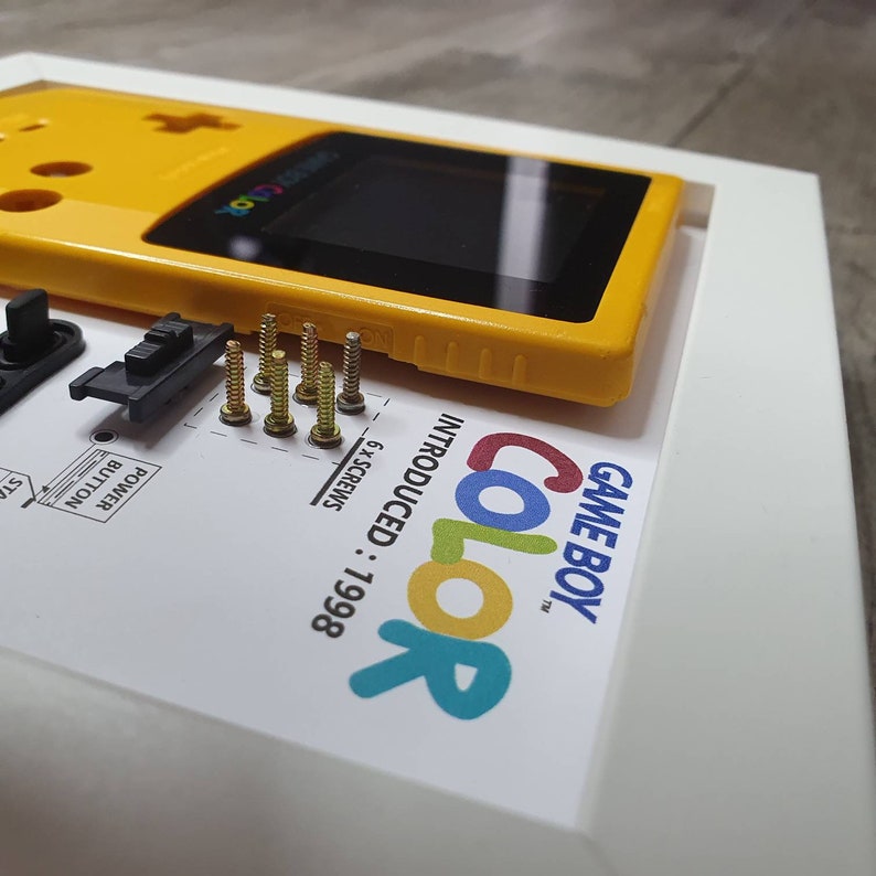 Gameboy Color Shadow Box Nintendo Game Controller Smontato - Etsy