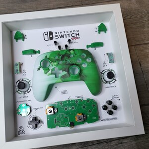 Shadowbox Diorama for Switch Controller Green Wall Decor Game Room ...