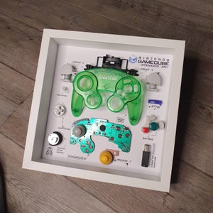Game Cube Shadowbox Diorama Controller Unassembled Console - Etsy