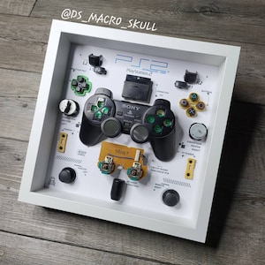 Shadowbox Diorama for Ps2 Controller Wall Decor Game Room Joystick ...