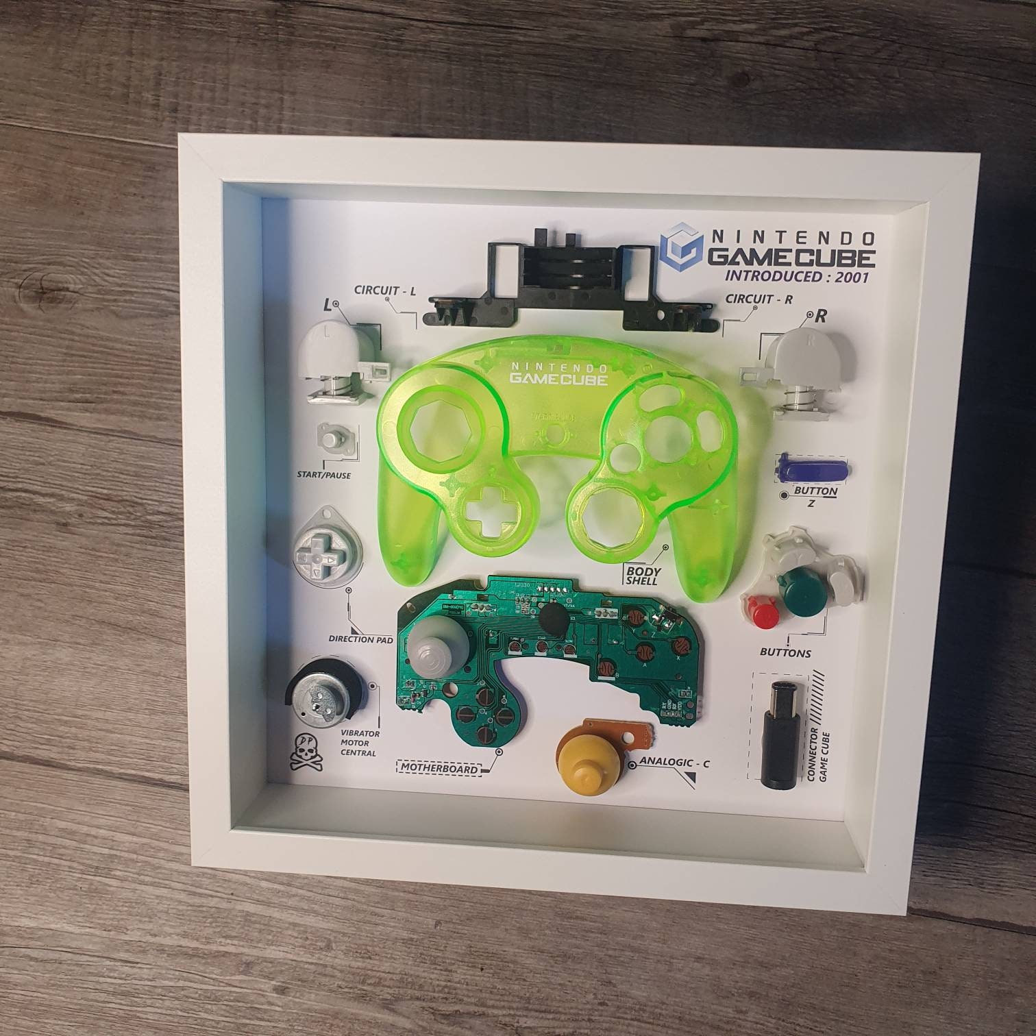 Shadowbox Diorama for Game Cube Controller Wall Decor Game Room Green ...