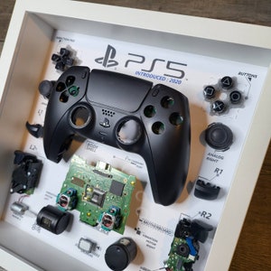 Shadowbox Diorama for Ps5 Black Controller Wall Decor Game Room ...