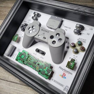 Shadowbox Diorama Black Frame for Ps1 Ps Psx Controller Wall Decor Game ...