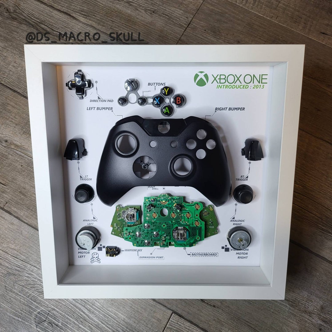 Shadowbox Diorama for One Controller Wall Decor Game Room Joystick ...