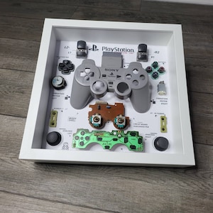 Shadowbox Diorama for Ps1 Dual Controller Wall Decor Game Room Joystick ...