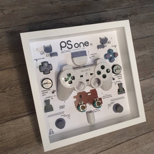 Shadowbox Diorama for Ps One Psx Controller Wall Decor Game Room ...