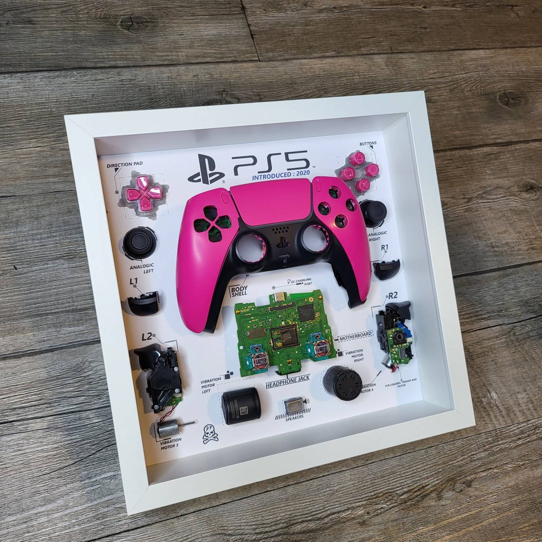 Ps5 Ps Shadow Box Diorama Controller Disassembled Game Console Wall Art ...