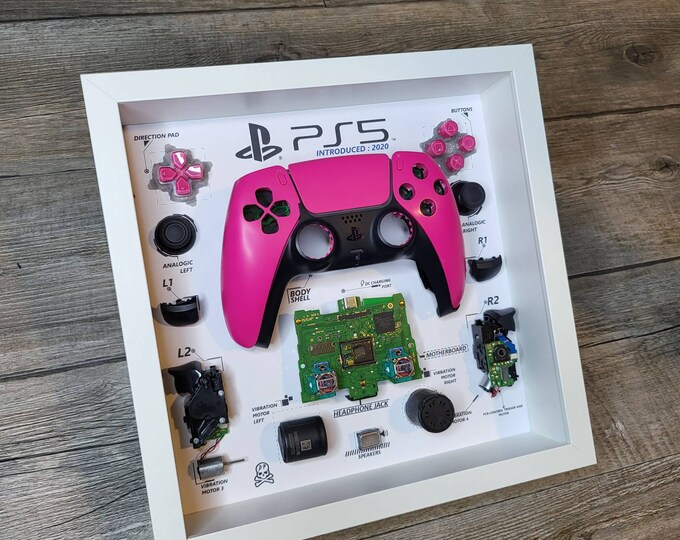 Ps5 Ps Shadow Box Diorama Controller Disassembled Game Console Wall Art ...