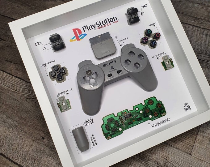 Ps1 Ps Psx Shadow Box Diorama Controller Unassembled Game Console Wall ...