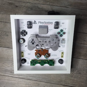 Shadowbox Diorama for Ps1 Dual Controller Wall Decor Game Room Joystick ...
