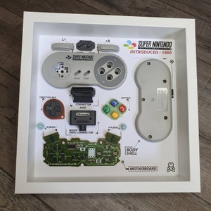 Shadowbox Diorama for Snes Controller Wall Decor Game Room Joystick ...
