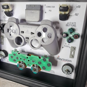 Shadowbox Diorama for Ps1 Dual Controller Black Frame for Game Room ...