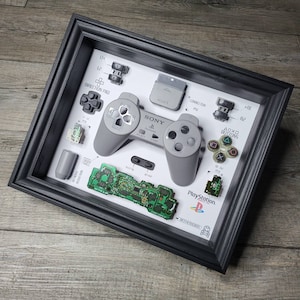 Shadowbox Diorama Black Frame for Ps1 Ps Psx Controller Wall Decor Game ...