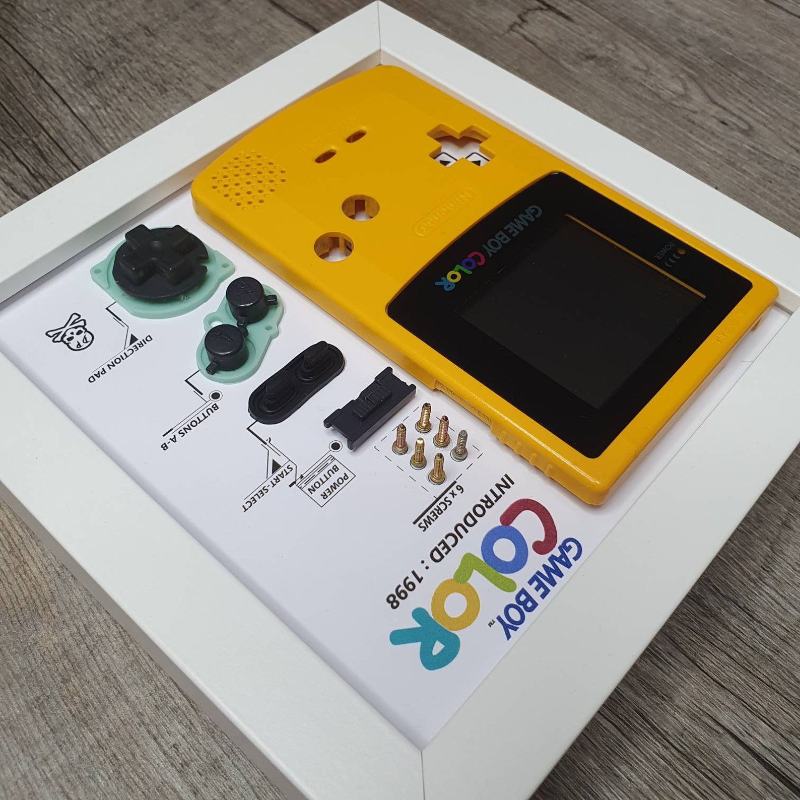 Gameboy Color Shadow Box Nintendo Game Controller Smontato - Etsy