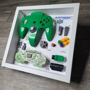 N64 Shadow Box Nintendo Game Diorama Controller Disassembled Game ...