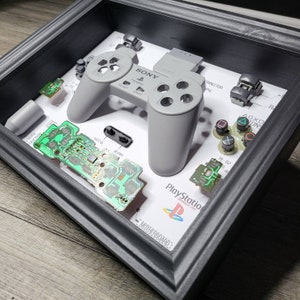 Shadowbox Diorama Black Frame for Ps1 Ps Psx Controller Wall Decor Game ...