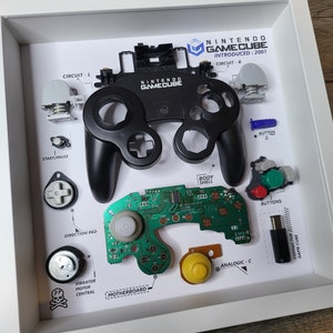 Shadowbox Diorama for Game Cube Black Controller Wall Decor Game Room ...