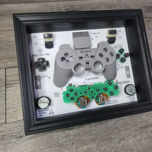 Shadowbox Diorama for Ps1 Dual Controller Black Frame for Game Room ...