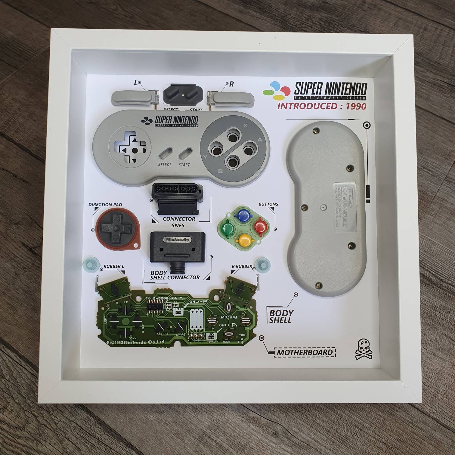 Nintendo Snes Shadowbox Diorama Controller Smontato Console - Etsy Canada