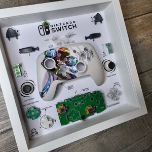 Shadowbox Diorama for Switch White Controller Wall Decor Game Room - Etsy
