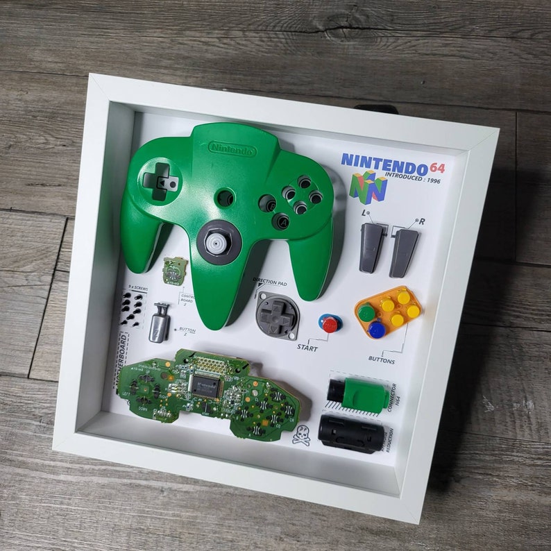 N64 Shadow Box Nintendo Game Diorama Controller Smontato - Etsy