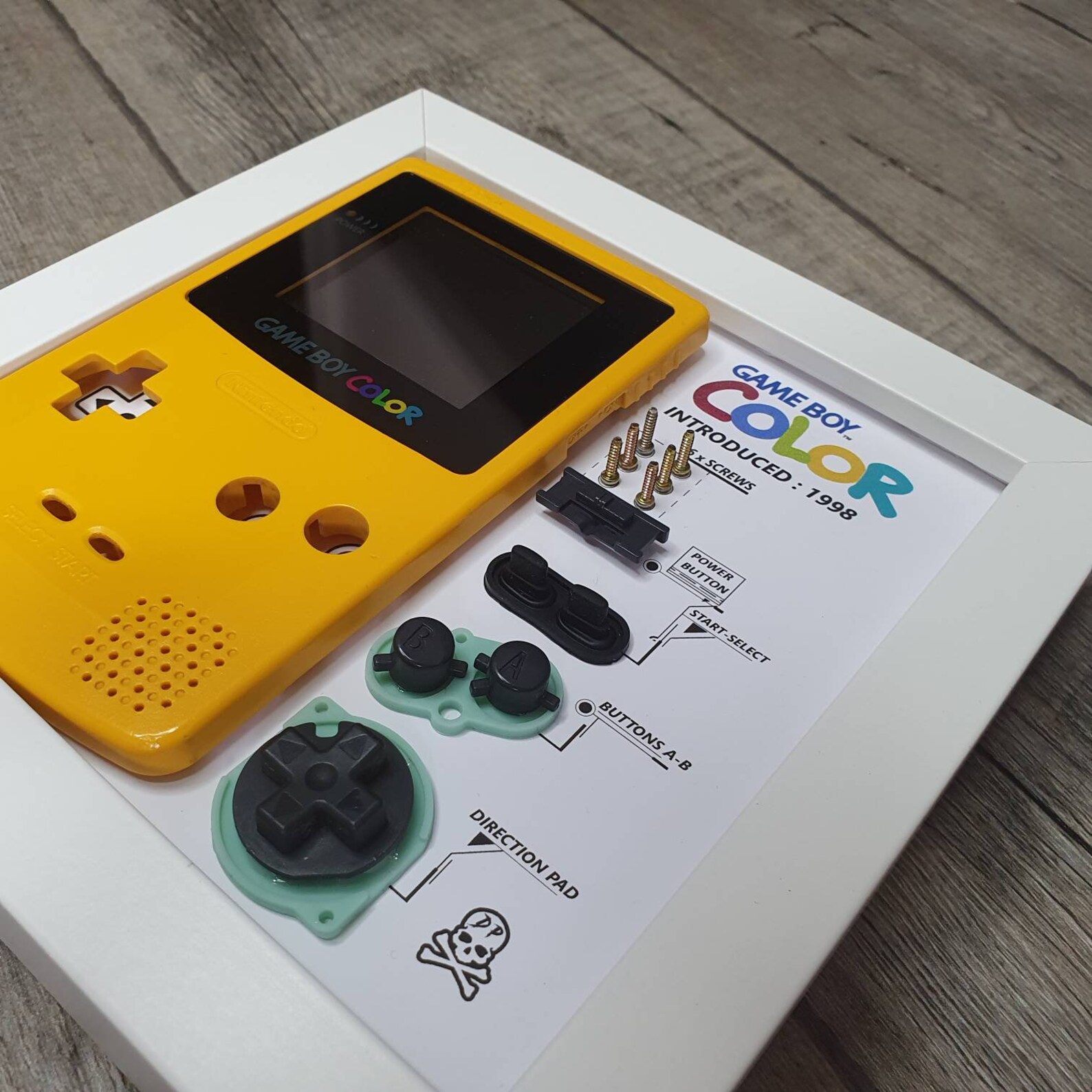 Gameboy Color Shadow Box Nintendo Game Controller Smontato - Etsy