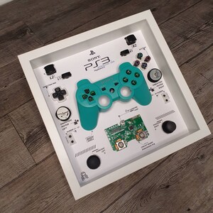 Shadowbox Diorama for Ps3 Blue Controller Wall Decor Game Room - Etsy