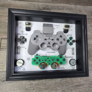 Shadowbox Diorama for Ps1 Dual Controller Black Frame for Game Room ...