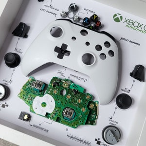 Shadowbox Diorama for One Controller Wall Decor Game Room White ...