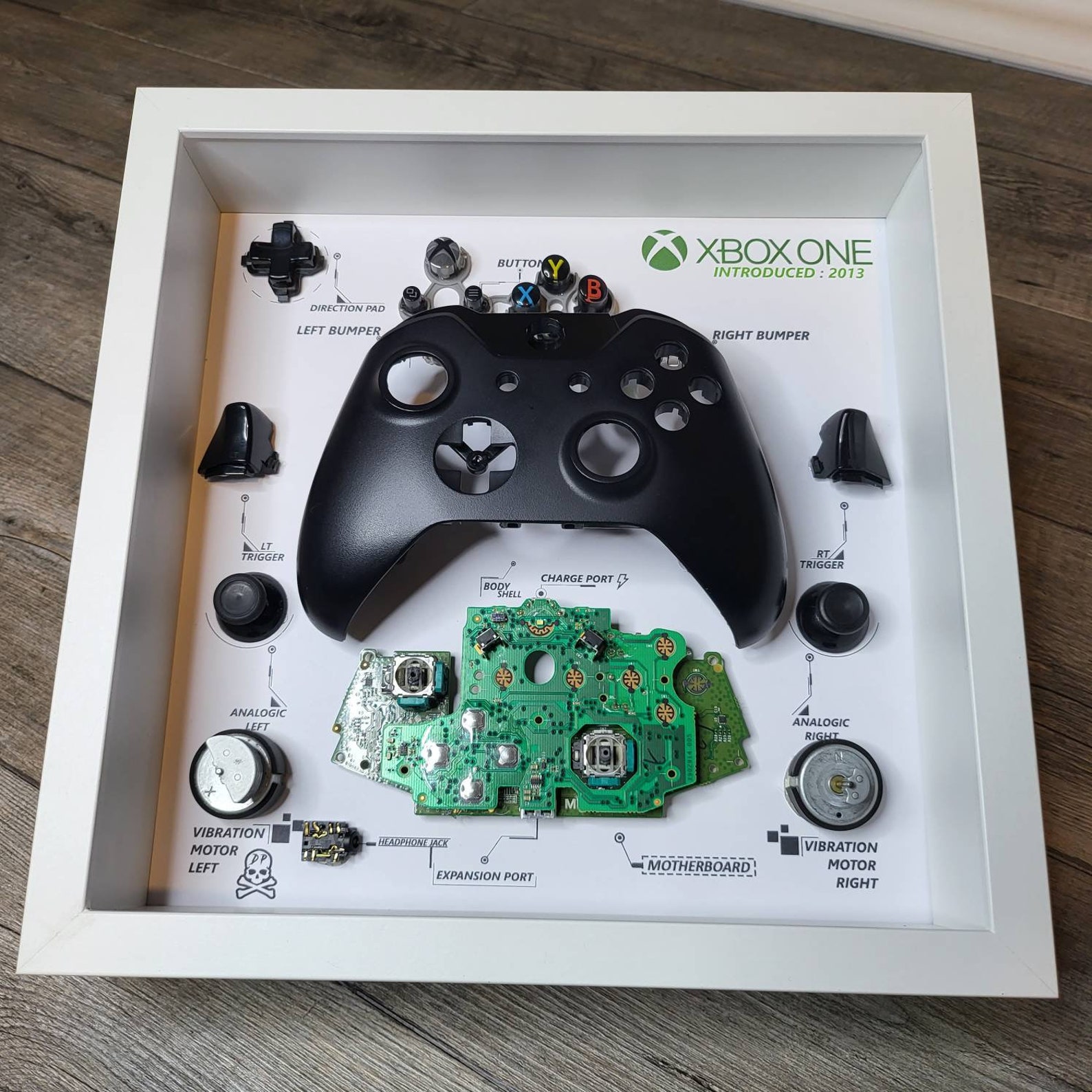 Shadowbox Diorama for One Controller Wall Decor Game Room Joystick ...