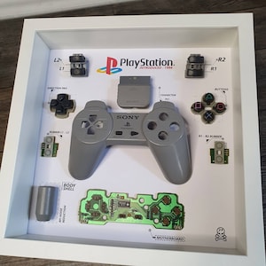 Shadowbox Diorama for Ps1 Ps Psx Controller Disassembled Wall Decor ...