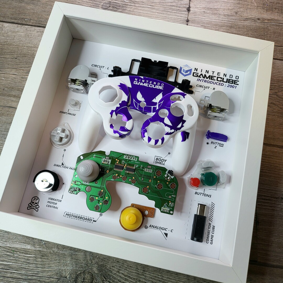 Shadowbox Diorama for Gamecube Controller Purple Special Edition Wall ...
