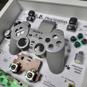 Shadowbox Diorama for Ps1 Dual Controller Wall Decor Game Room Joystick ...