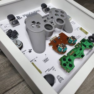 Shadowbox Diorama for Ps1 Dual Controller Wall Decor Game Room Joystick ...