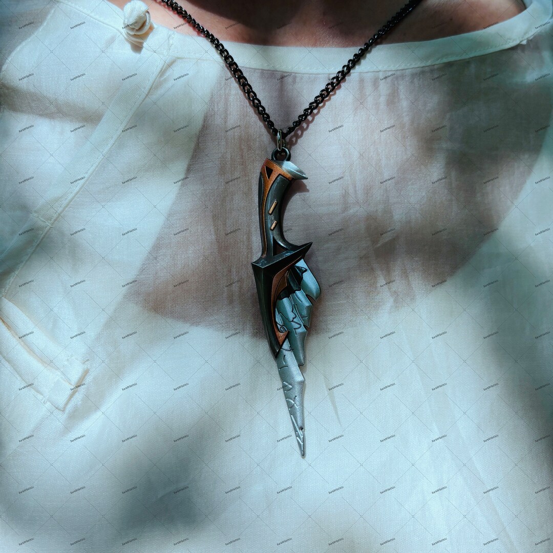 Valorant Sentinels of Light Relic Stone Daggers Necklace Custom ...