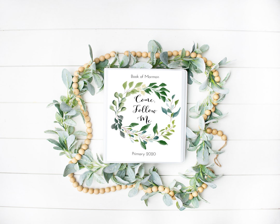 2020 LDS Primary Theme Binder Cover Printable Come, Follow Me - Etsy