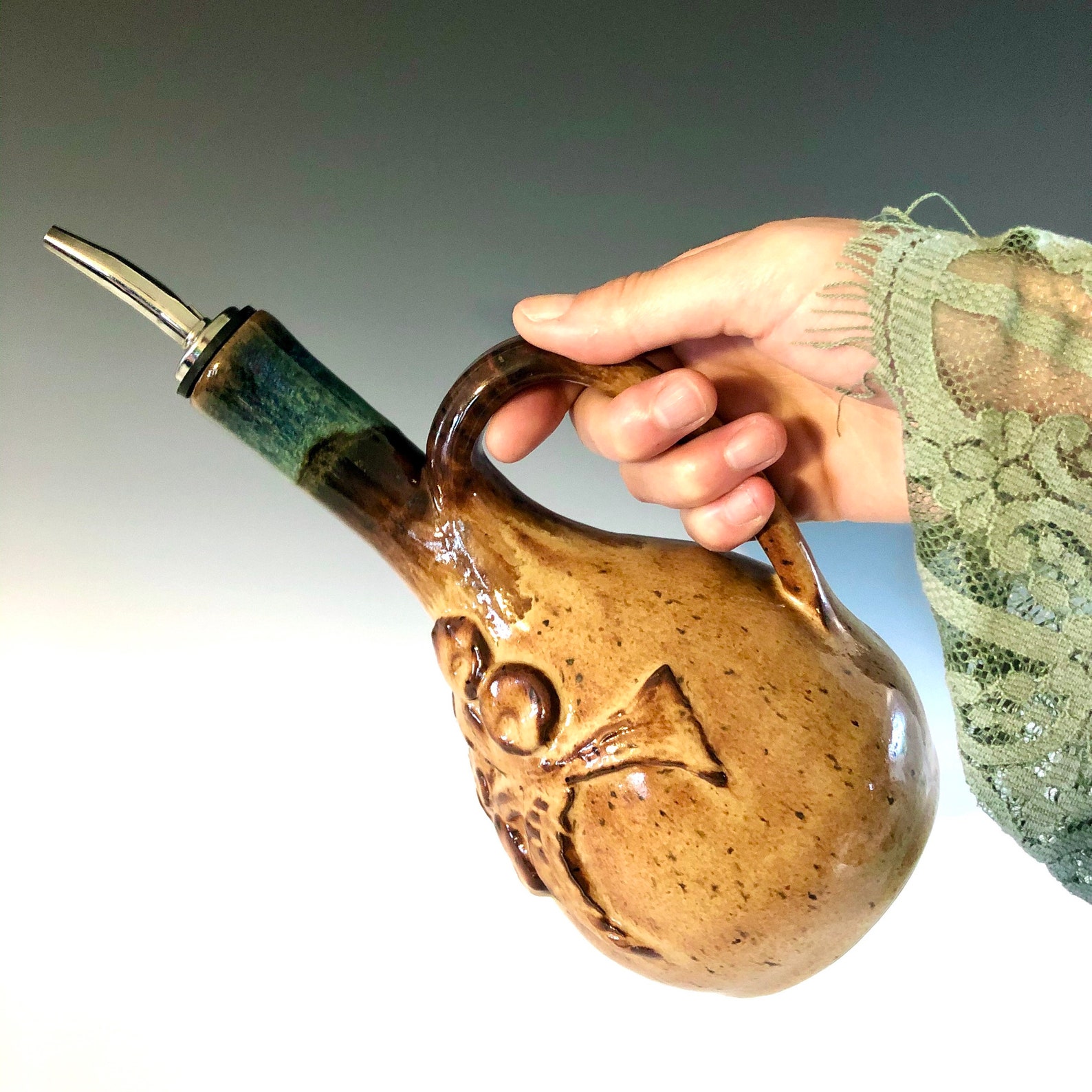 Oil Bottle Oil Dispenser Oil Jar Oil Drizzler Oil - Etsy