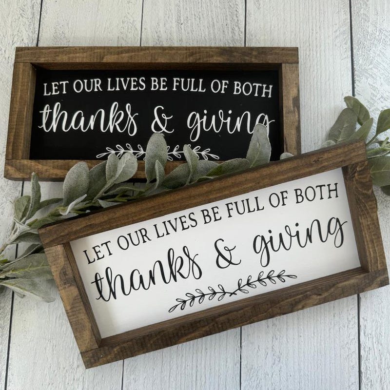 Give Thanks Sign - Etsy