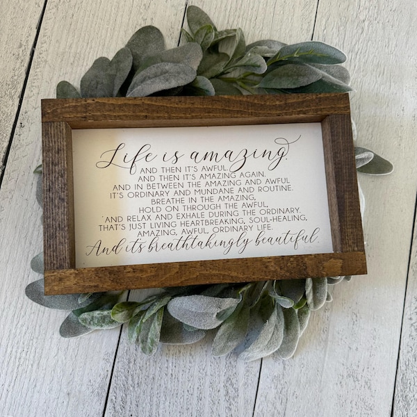 Life is Amazing - Etsy