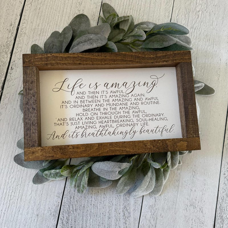 Life is Amazing - Etsy