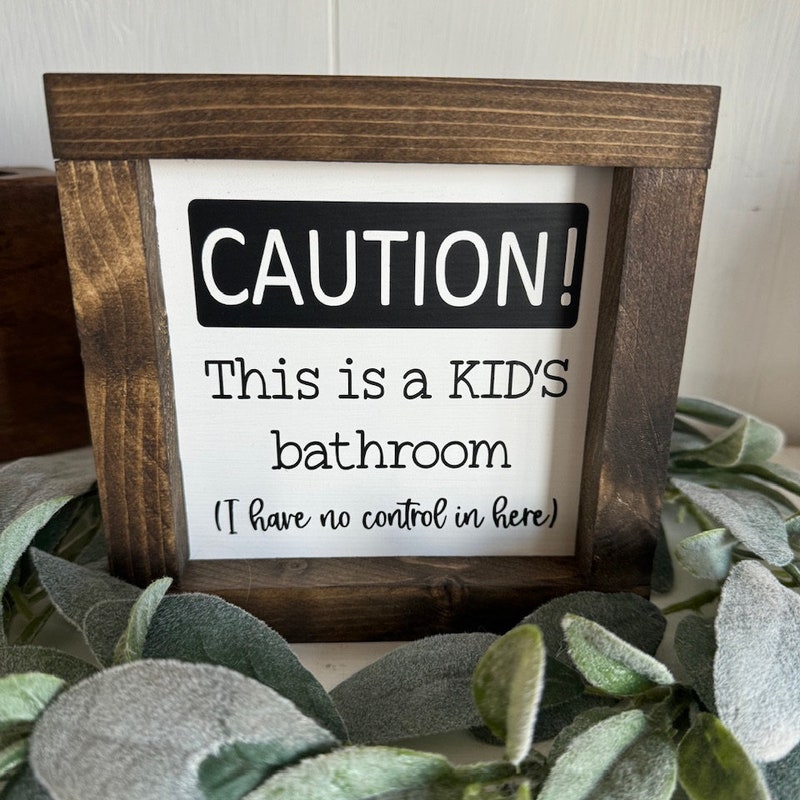 Kids Bathroom Signs - Etsy