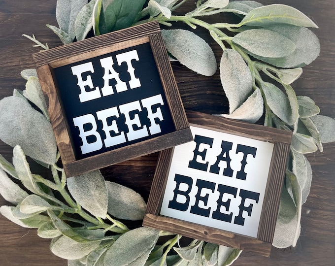 Eat More Beef Sign - Etsy