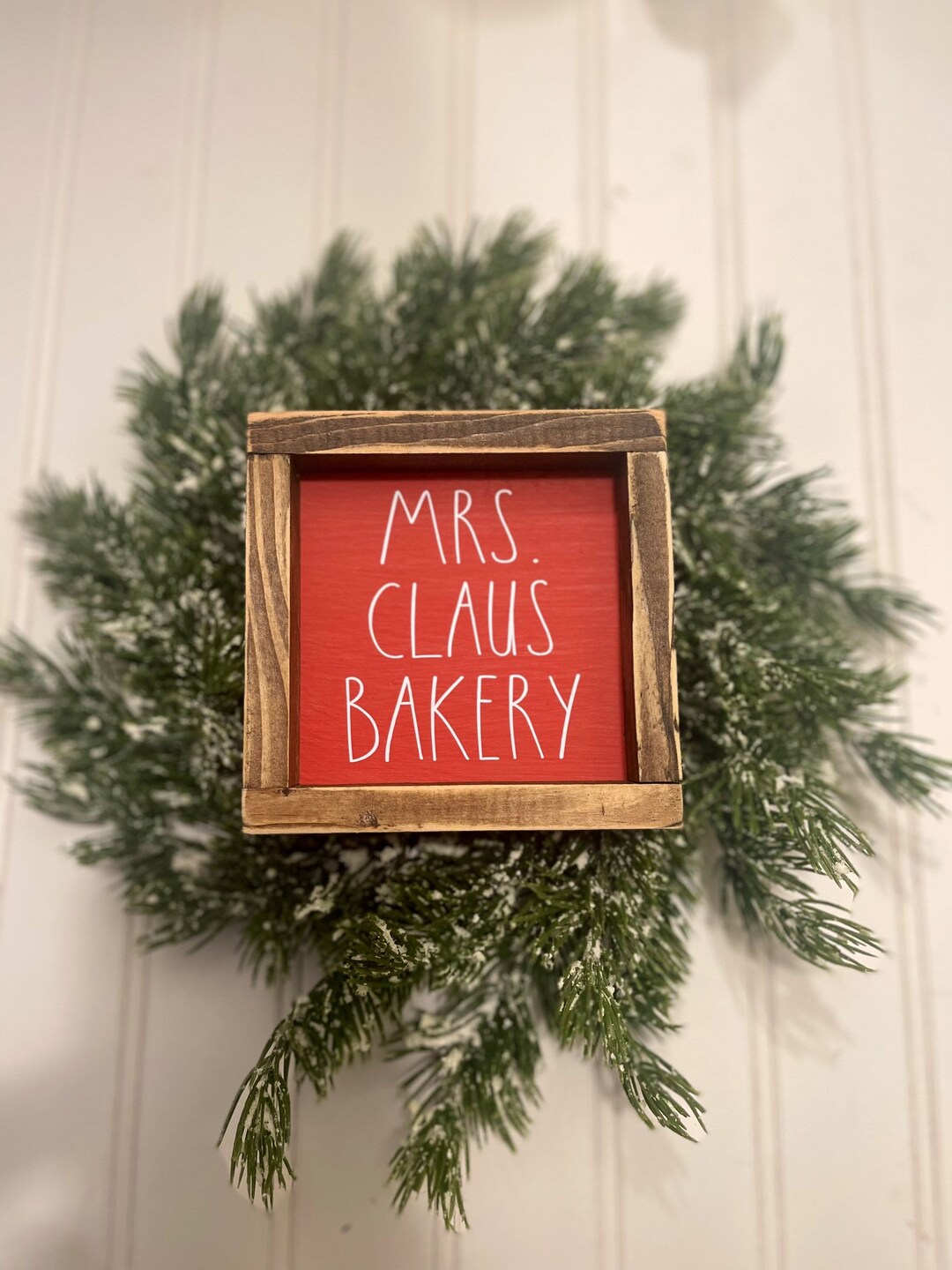 Mrs. Claus Bakery Farmhouse Decor Sign - Etsy