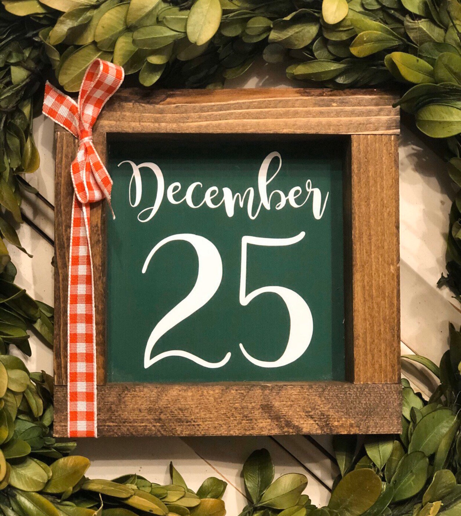 Farmhouse Tiered Tray Decor December 25 Sign | Etsy