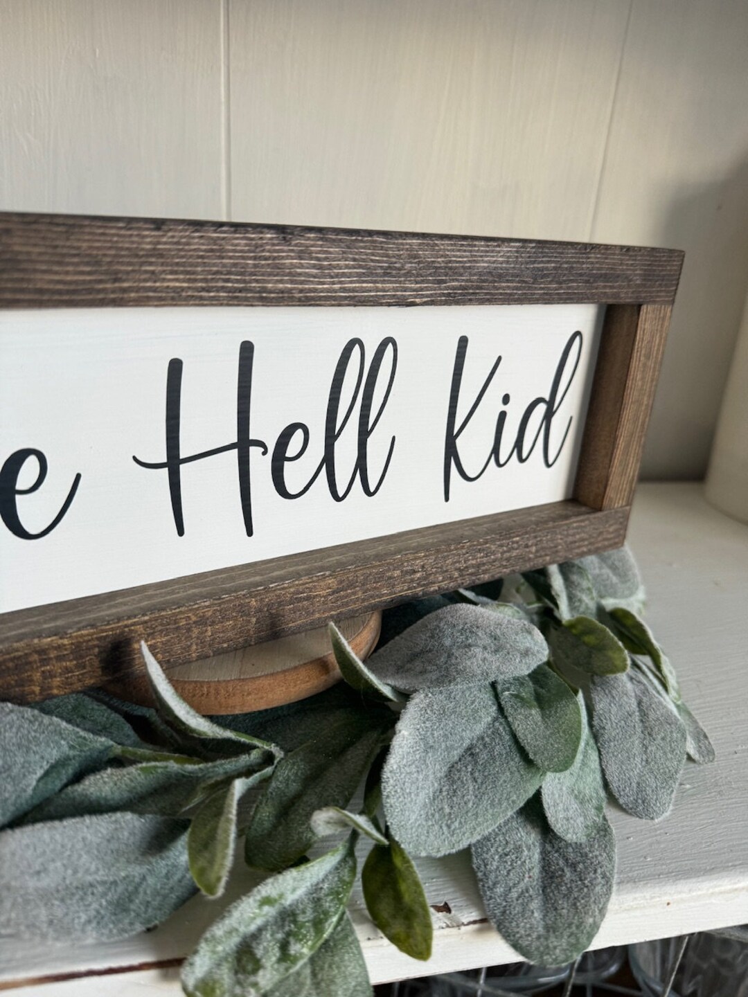 Raise Hell Kid Farmhouse Western Decor Sign - Etsy