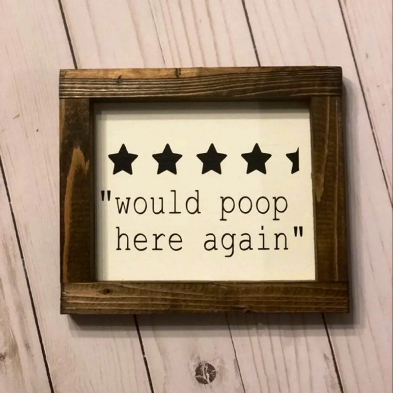 Farmhouse Bathroom Signs - Etsy