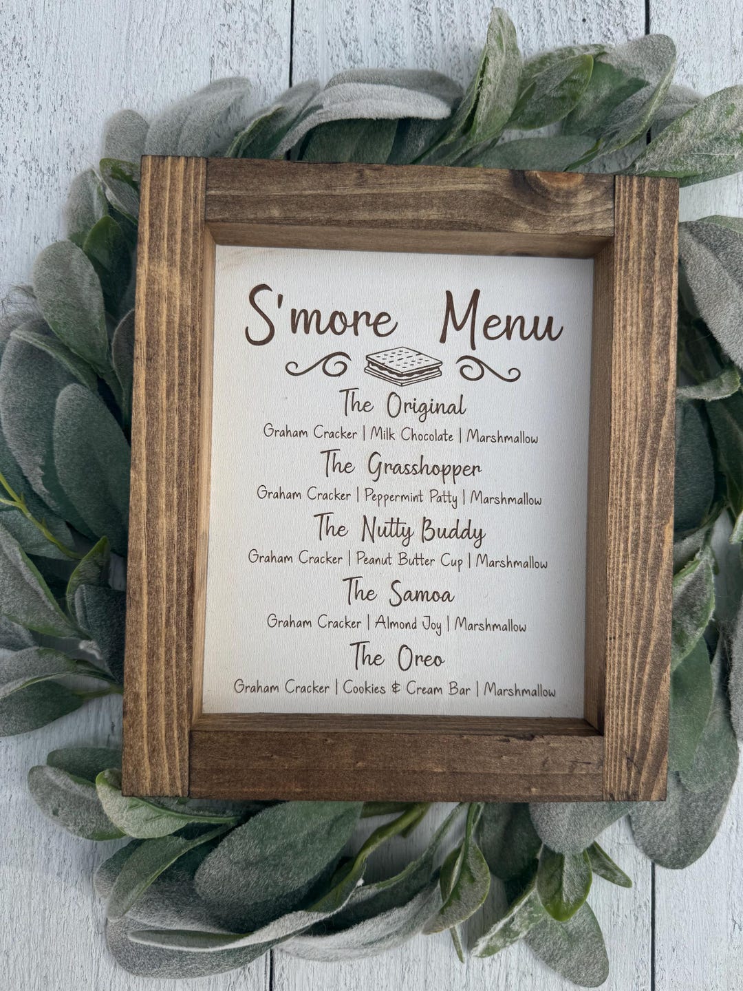 S'more Menu Summer Smore Bar Wedding Decor Sign - Etsy