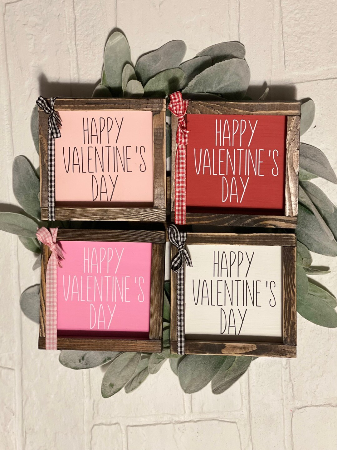 Happy Valentine's Day Farmhouse Sign Decor - Etsy